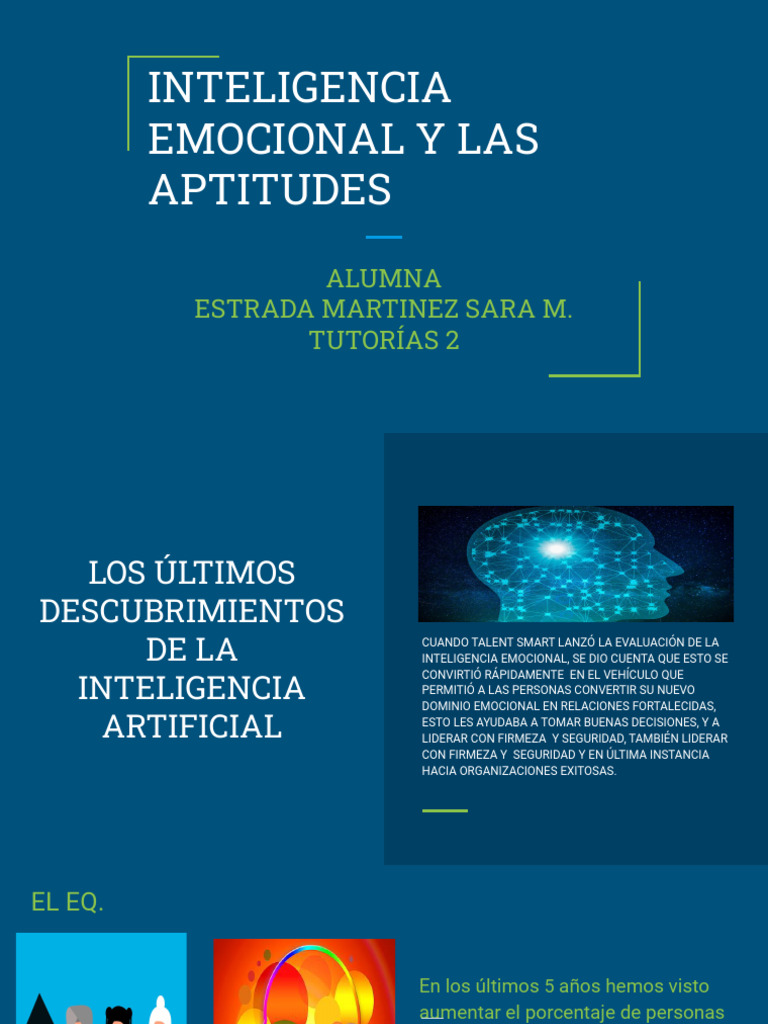 Inteligencia Emocional Y Las Aptitudes Pdf Las Emociones