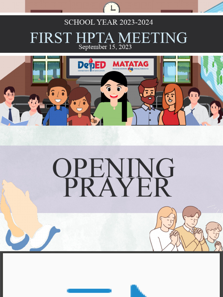 First HPTA Meeting | PDF