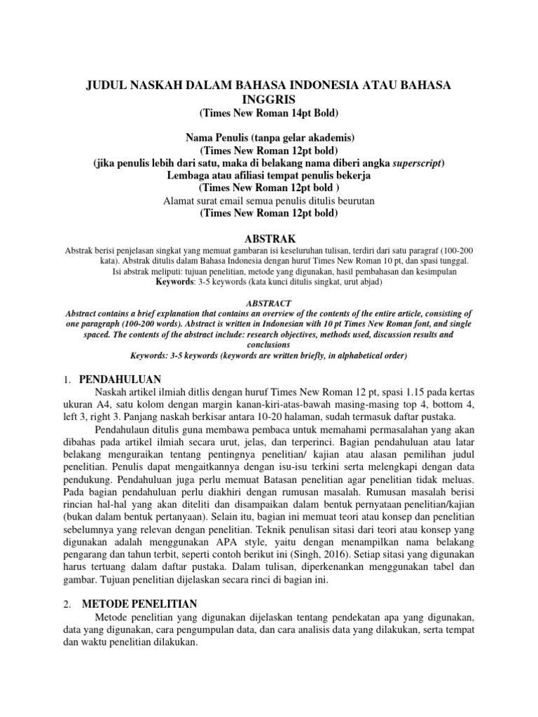 Template Ojs Unbita 2021 | PDF