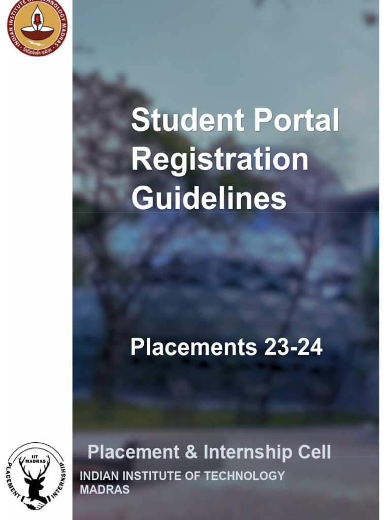 Placement Portal Registration Guide | Download Free PDF | Services ...