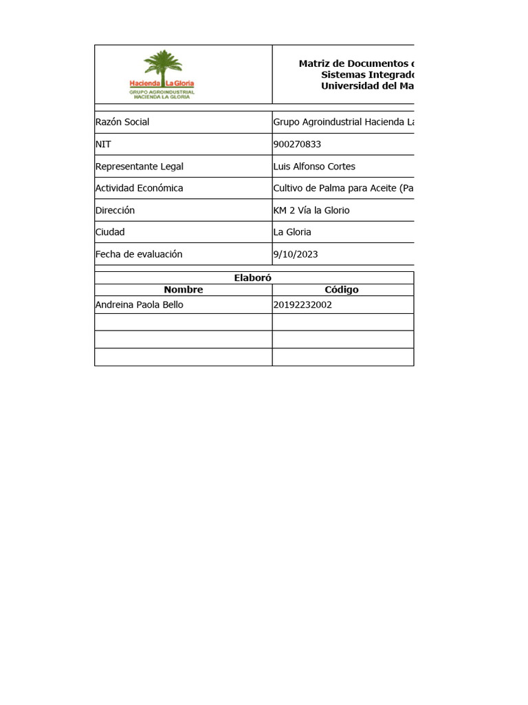 Matriz de Documentos SG HSEQ | PDF | Planificación | Auditoría