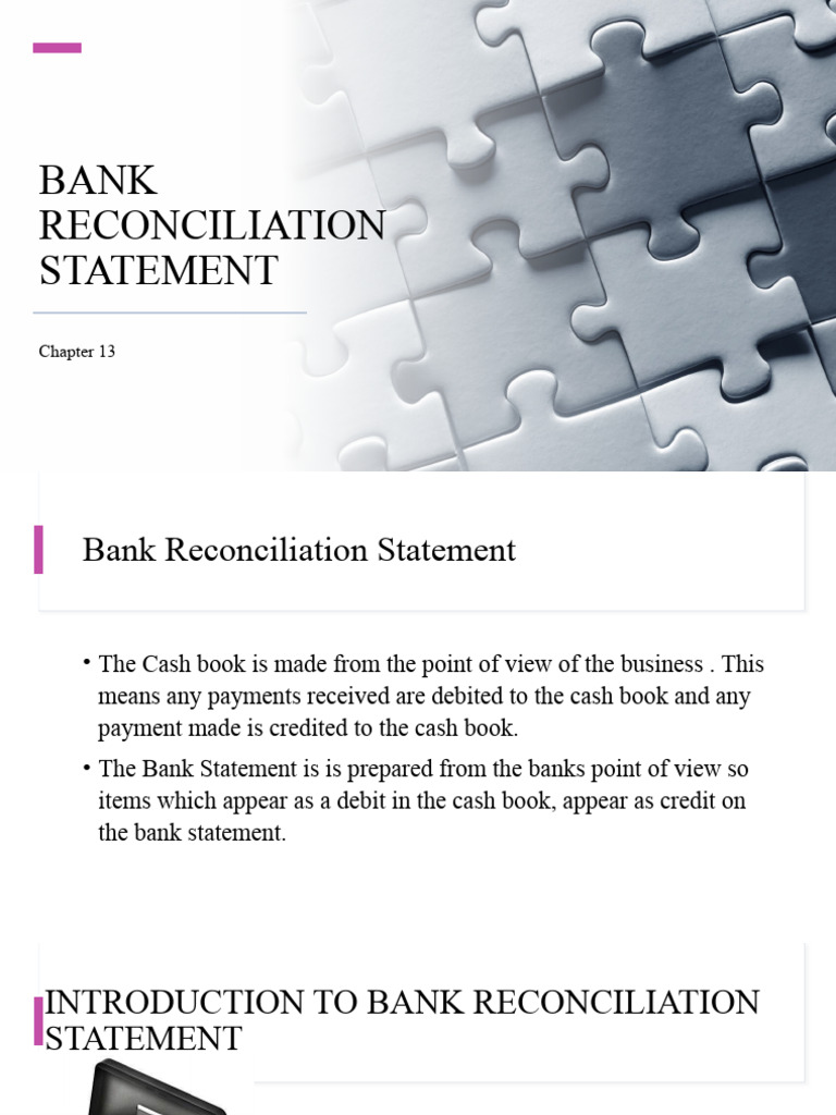 Bank Reconciliation Statement | PDF | Finance & Money Management