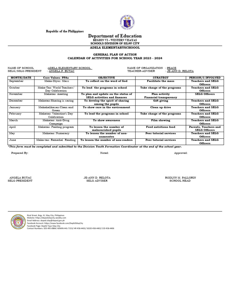 Gpoa Adela 2023-2024 | PDF