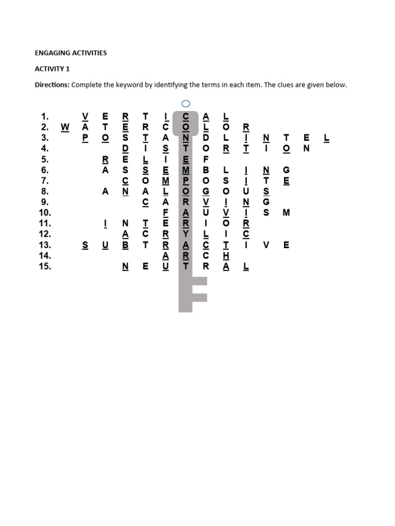 Module 3 ACTIVITIES | PDF | Paintings