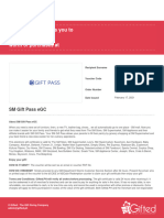 SM Gift Pass eGift Usage Guide | PDF | Retailing | Business