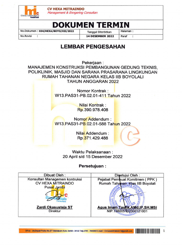 Dokumen Termin | PDF