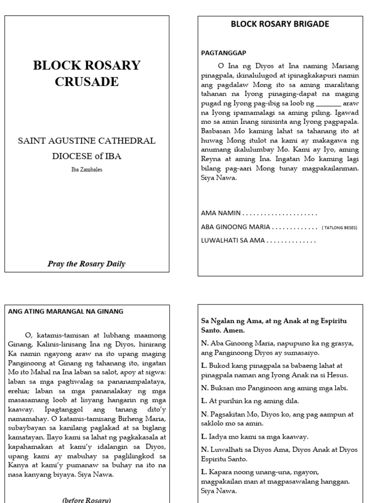 Block Rosary | PDF