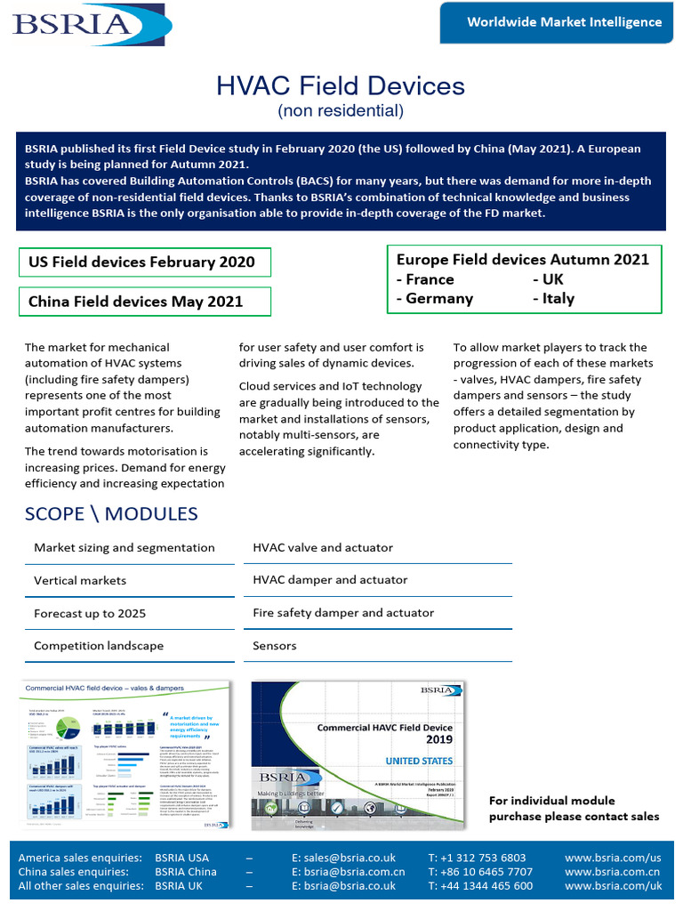 HVAC European Field Devices Flyer 2021 | PDF | Automation | Actuator
