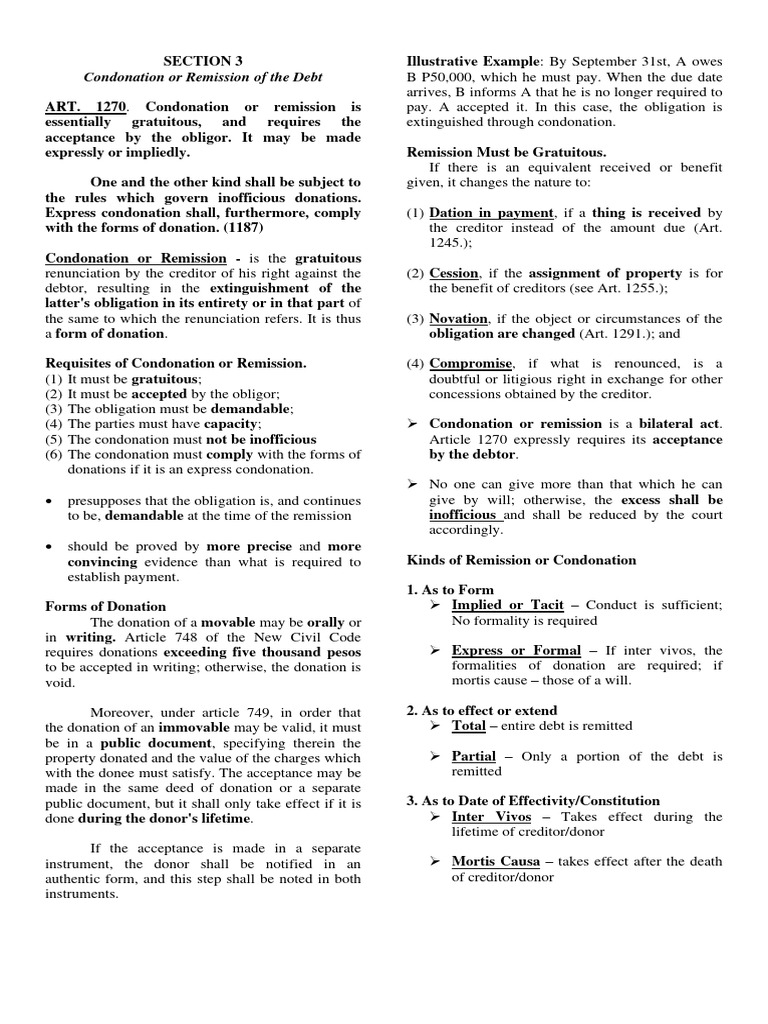 Bsa2 03 Part V Extinguishment of Obligation | PDF | Guarantee | Debt