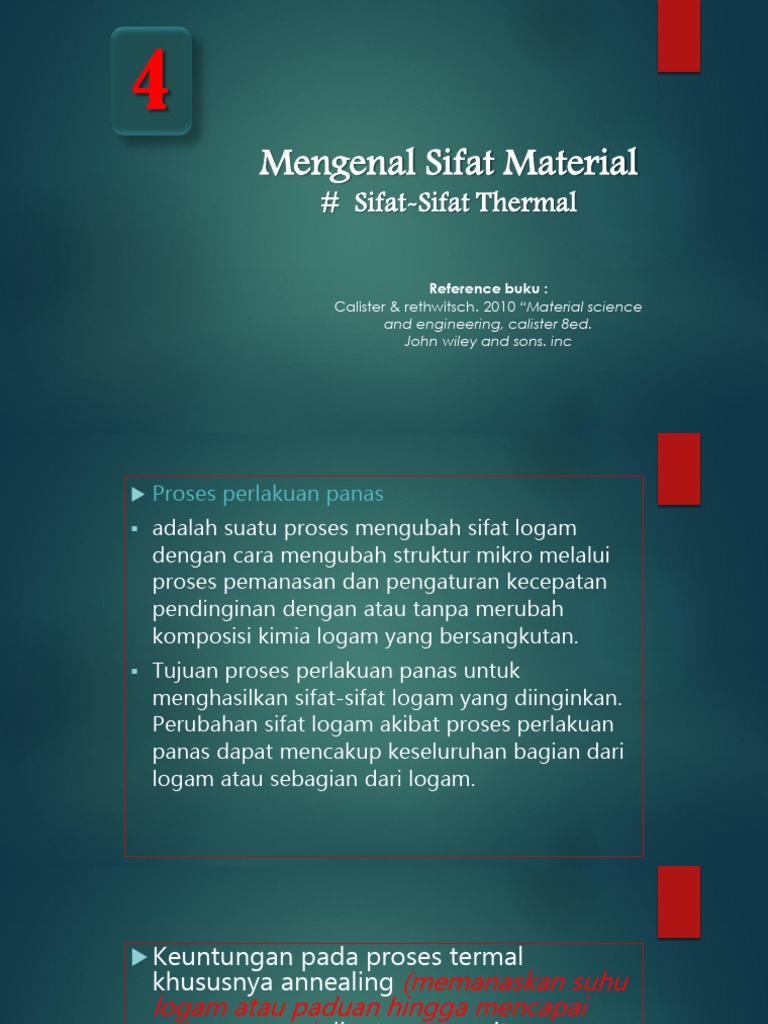 Sifat Sifat Thermal Material | PDF