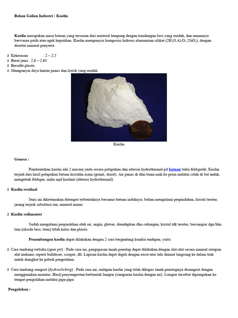 Kaolin | PDF