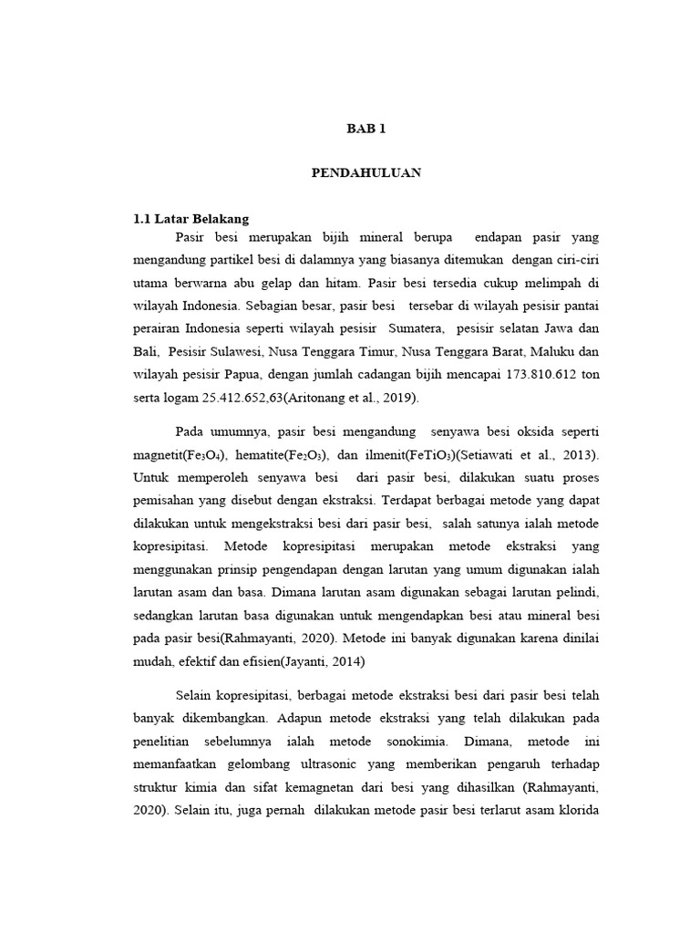 lap.praktikum pasir besi | PDF