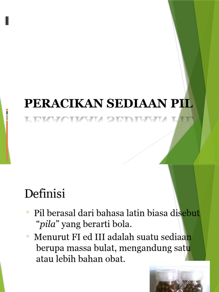P7-Peracikan Sediaan Pil | PDF