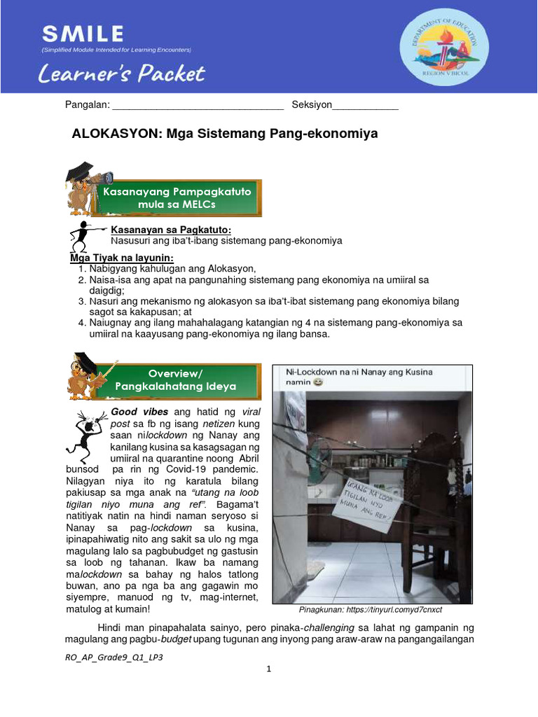 AP Grade-9 q1 Lp3 | PDF