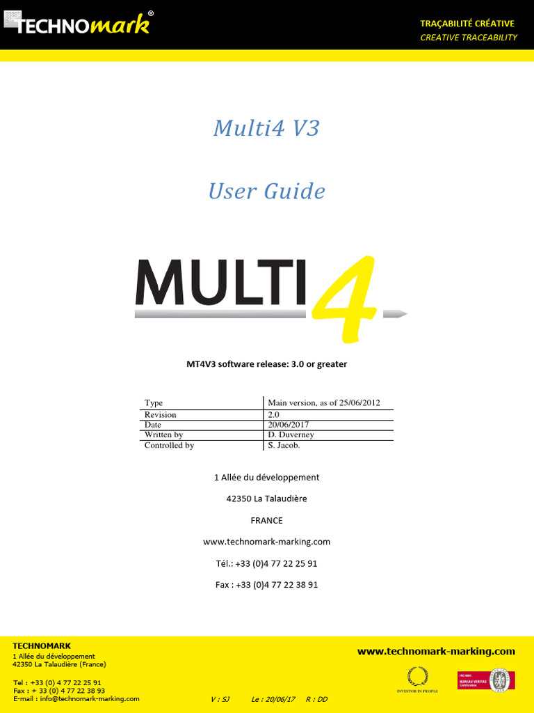 Multi4 Marking User Guide | PDF | Computer File | Electrical Connector