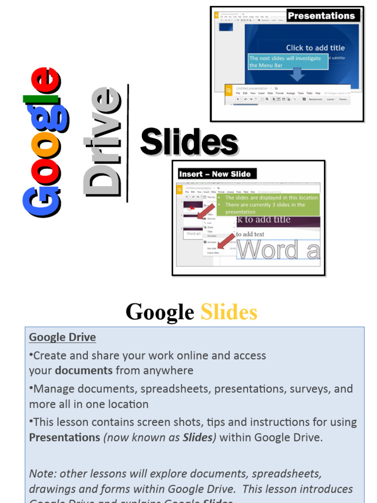 Google SLIDES | PDF | Page Layout | Application Software