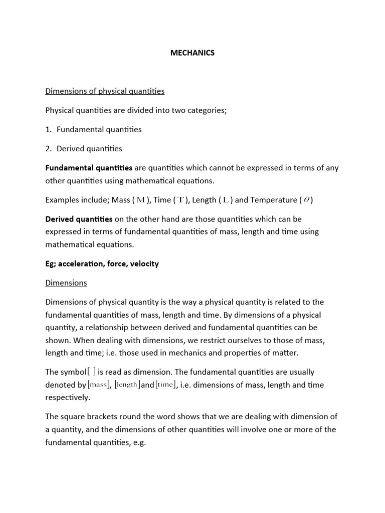 A Level Mechanics Physics | PDF | Teaching Methods & Materials ...