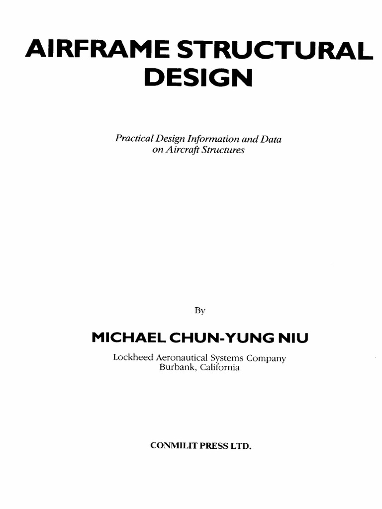Michael Niu - Airframe-Stuctural-Design - 1989 | PDF