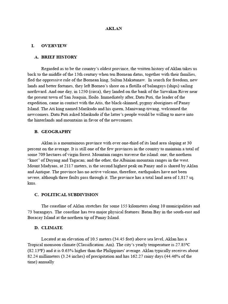 Aklan | PDF | Agriculture