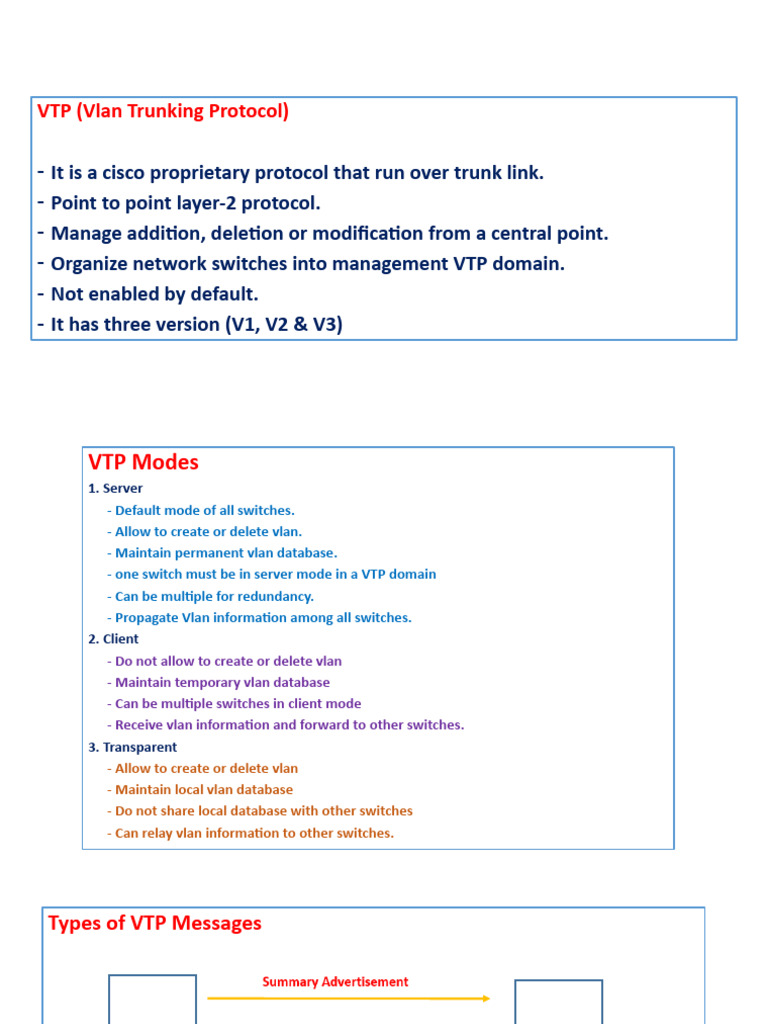 Cisco VTP Overview and Configuration Guide | PDF | Computer Engineering ...