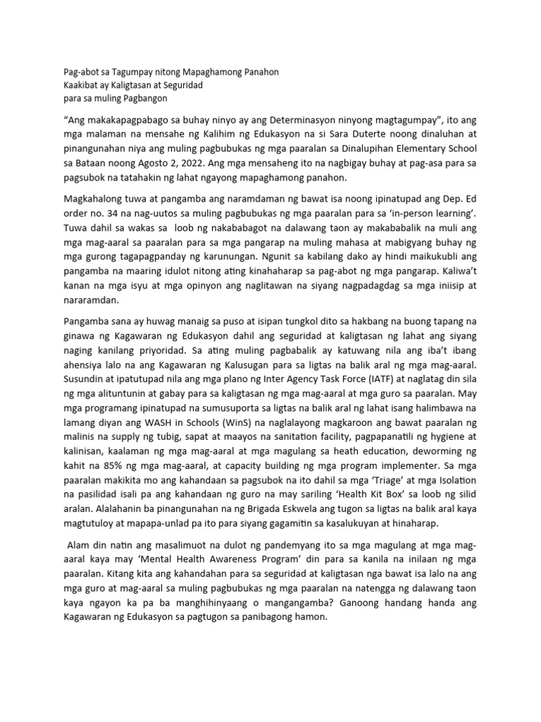 Essay Writing Filipino Pdf