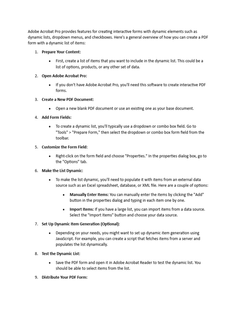 Dynamic PDF Forms | PDF