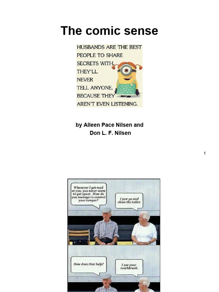 The Comic Sense | PDF | Chicken | Gender