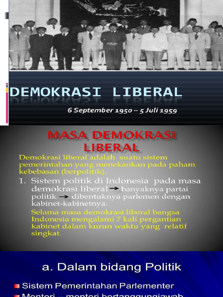 Masa Demokrasi Liberal | PDF