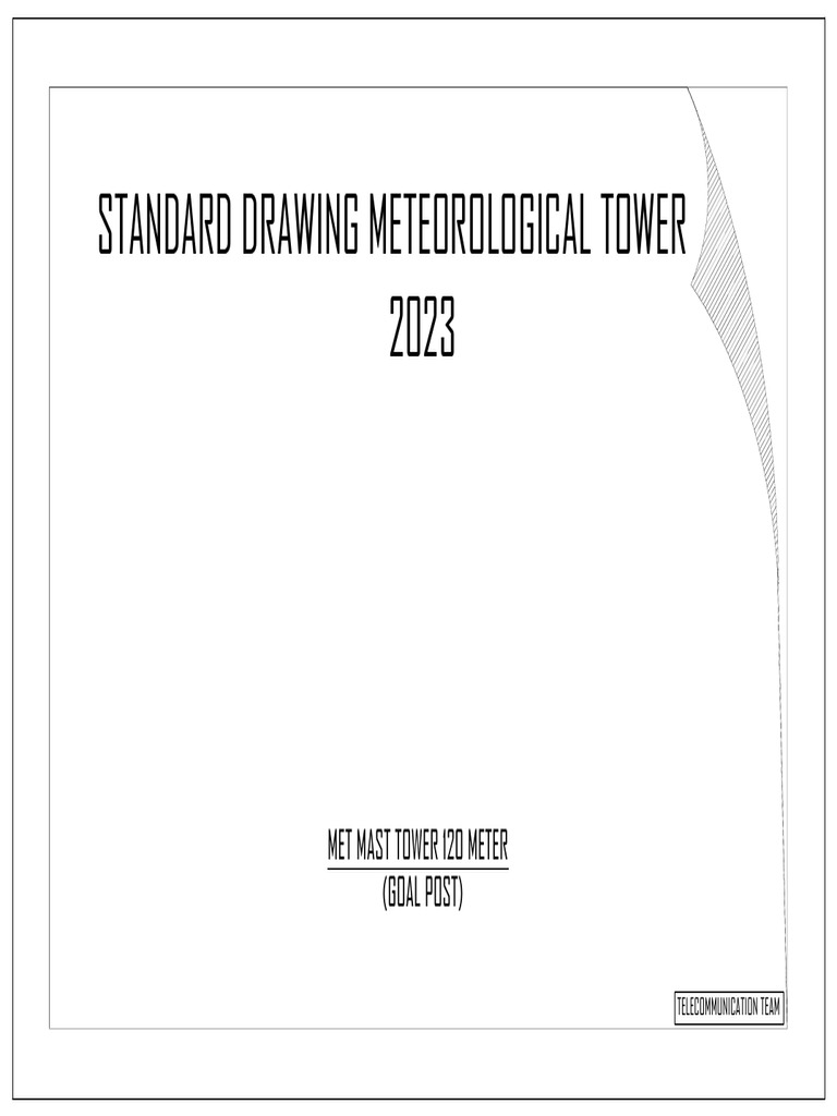 120m Meteorological Tower Design | PDF | Mechanical Engineering | Plumbing