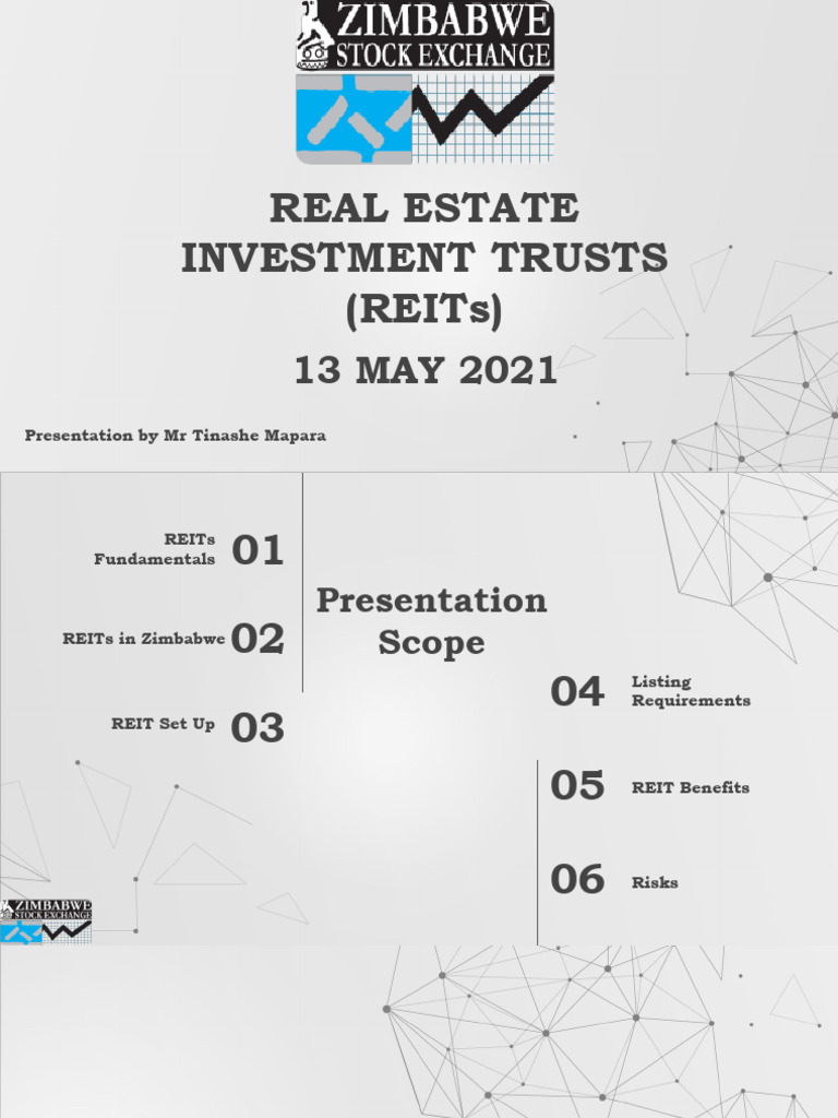 ZSE Presentation On REITs | PDF | Real Estate Investment Trust | Trust Law