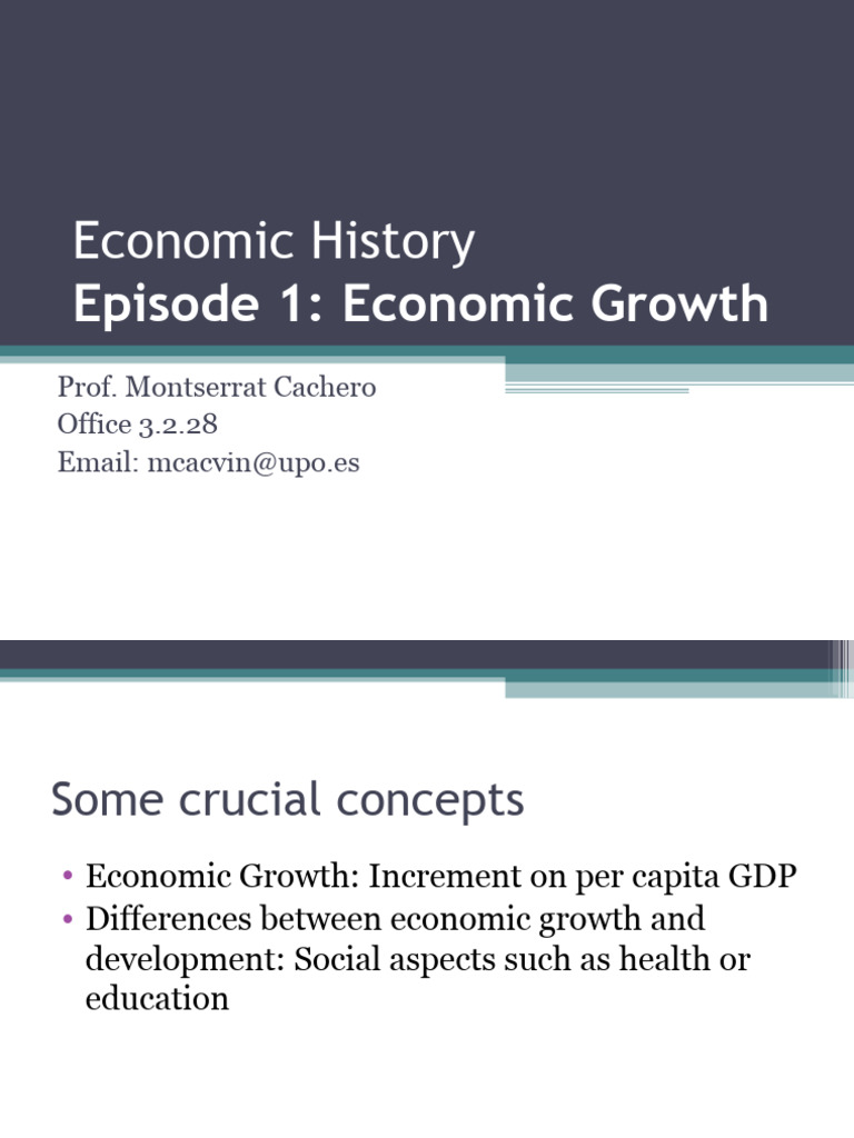 Economic History: Economic Growth | PDF | Economic Growth | Gross ...
