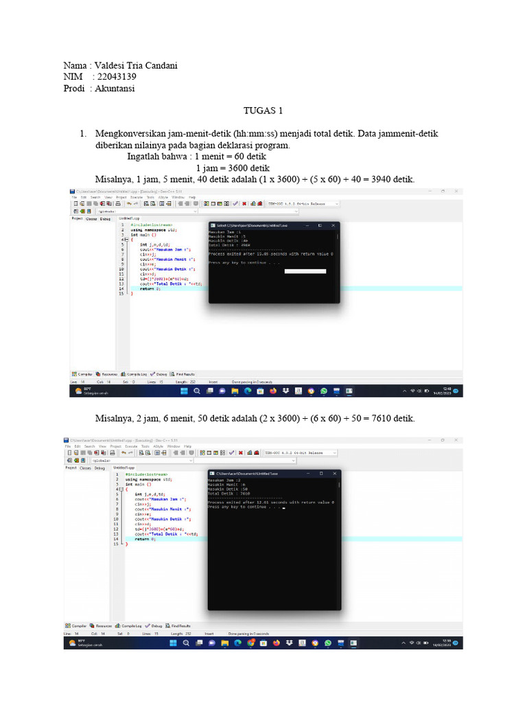 T1 - Valdesi Tria Candani - 22043139 - Pengantar Coding | PDF | Metode & Bahan Ajar | Teknologi ...