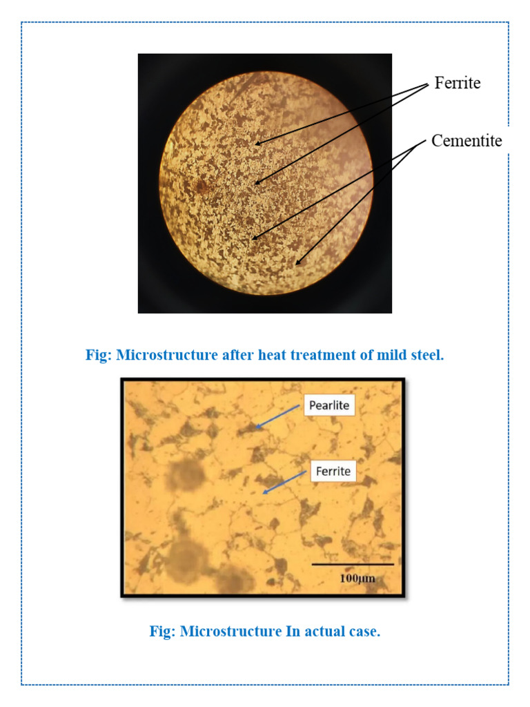 Microstructure After Heat Treatment of Mild Steel | PDF