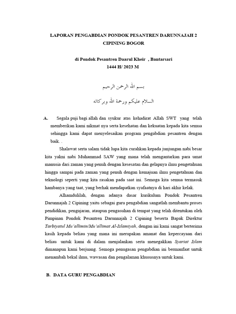Format Laporan Pengabdian | PDF