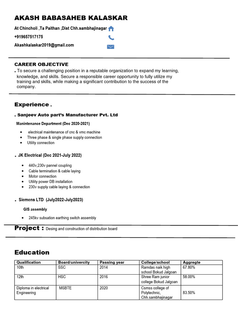 Akash Resume | PDF