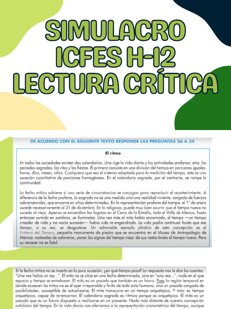 Simulacro Icfes | PDF