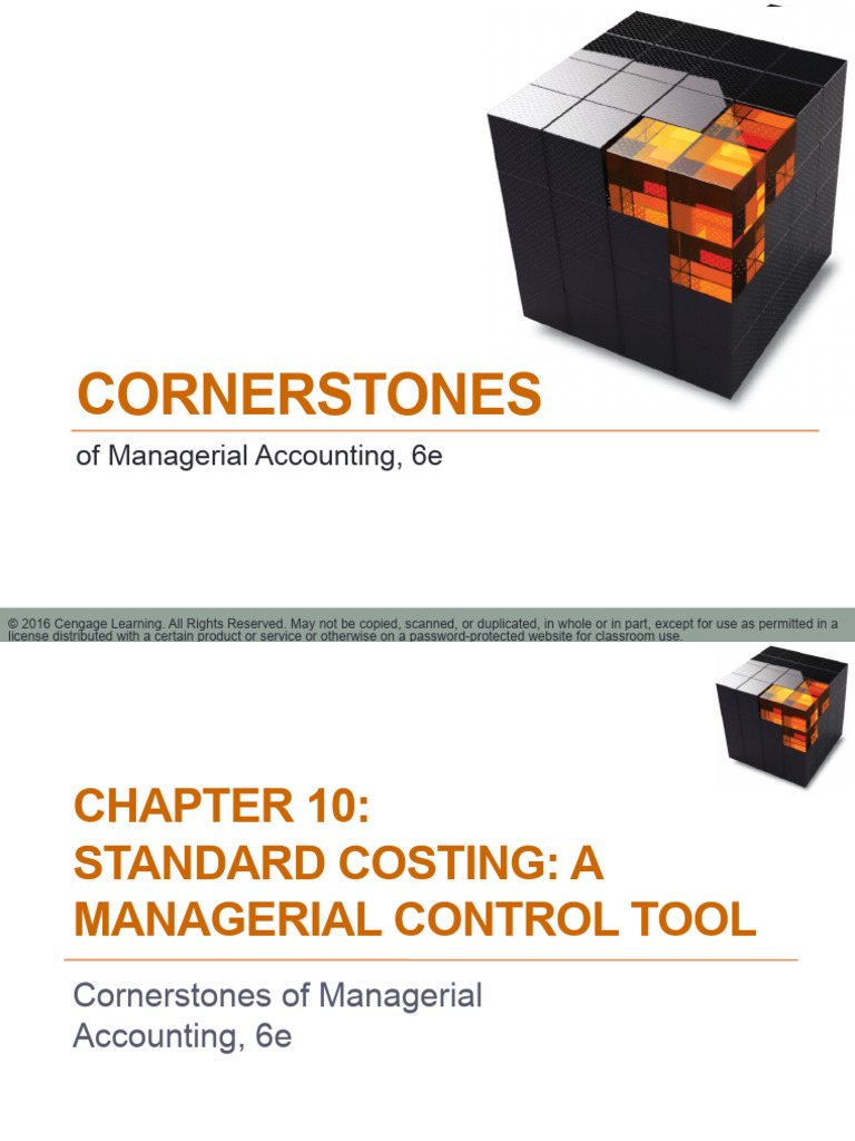 MA 6e PPT Ch10 IE NEW | PDF | Inventory | Variance