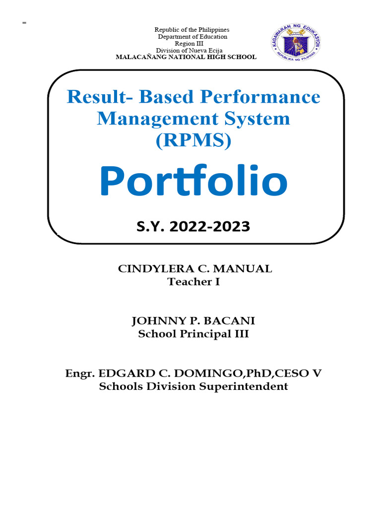 Rpms Template 2022 2023 | PDF | Lesson Plan | Learning