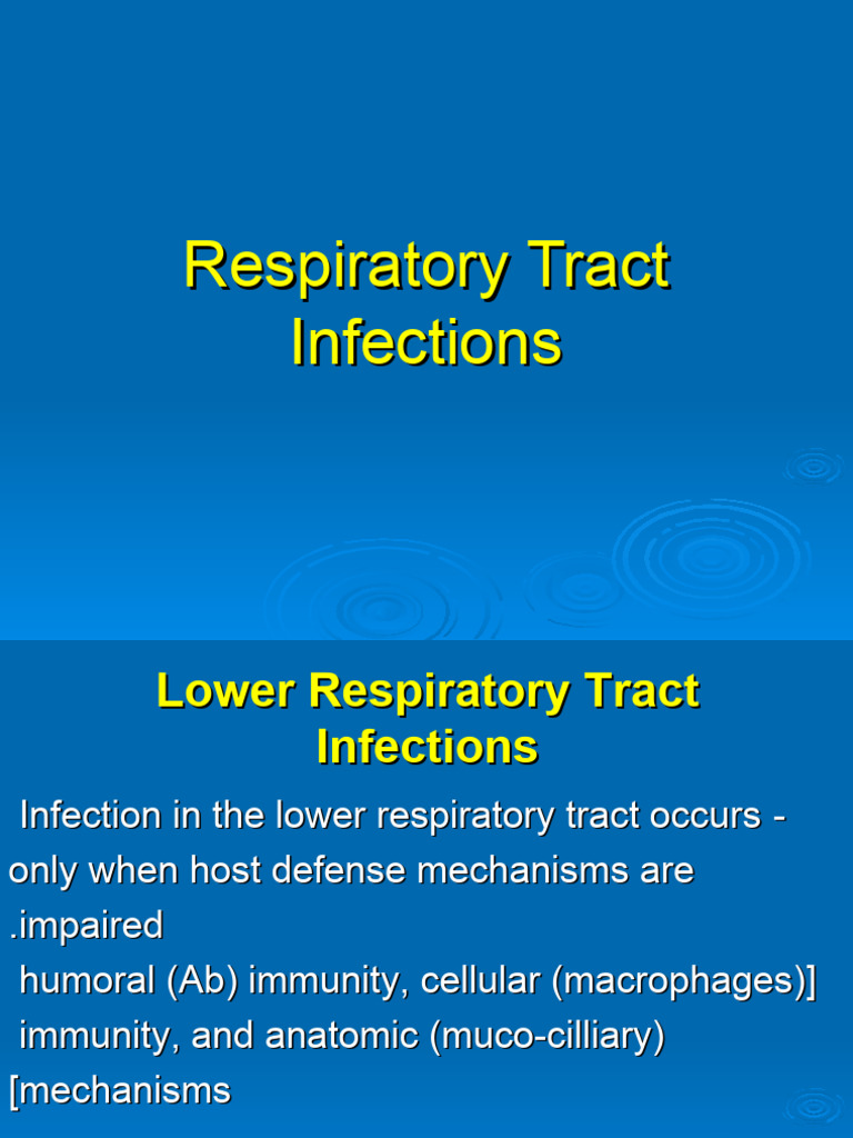 Respiratory Tract Infections Pdf Pneumonia Cerebrospinal Fluid