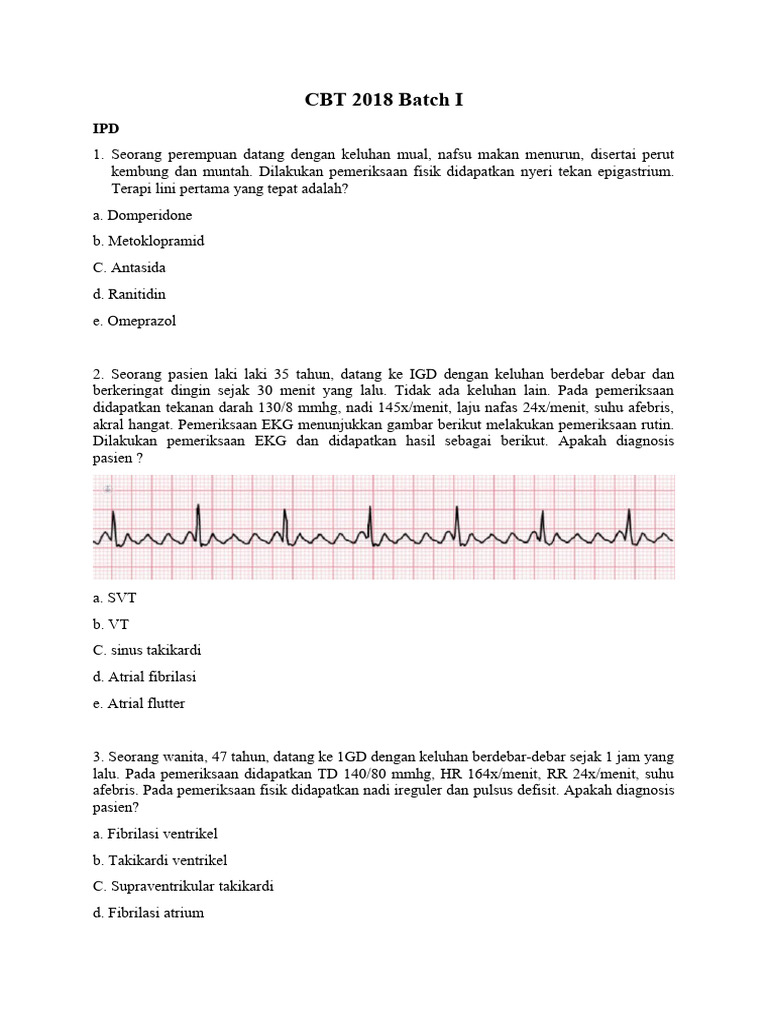 CBT 2018 Batch I | PDF