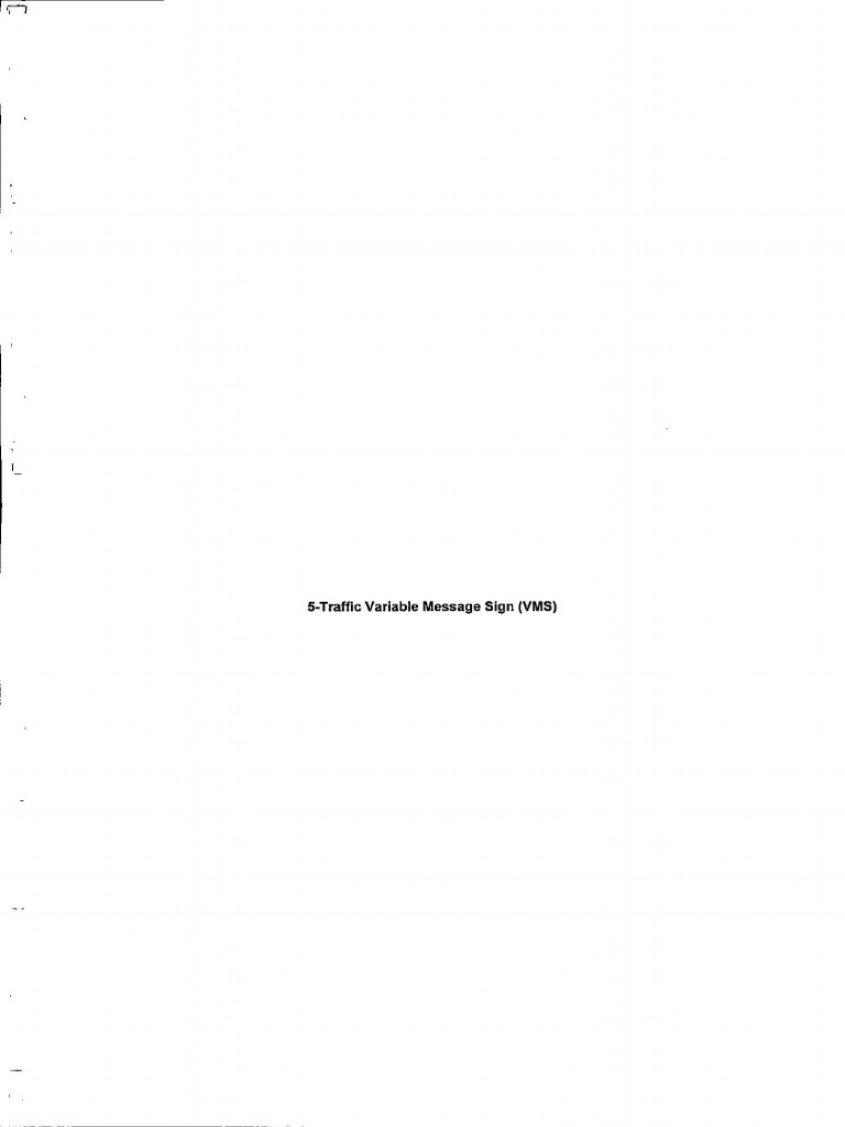 مواصفات الرسائل المتغيرة VMS | PDF