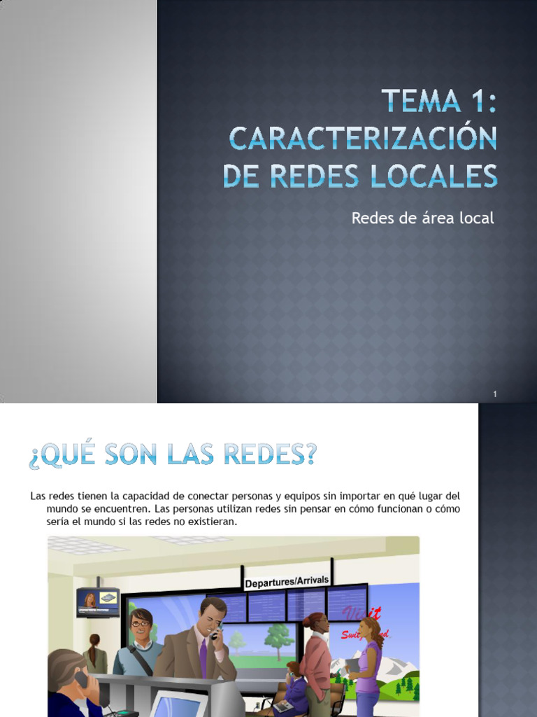 Caracterización de redes locales | PDF | Red de computadoras | Topología de la red