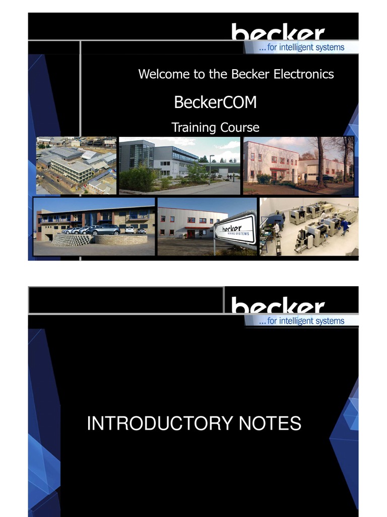 Beckercom Welcome To The Becker Electronics Pdf Decibel Distortion