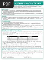 2 Minute Walk Test PDF | PDF