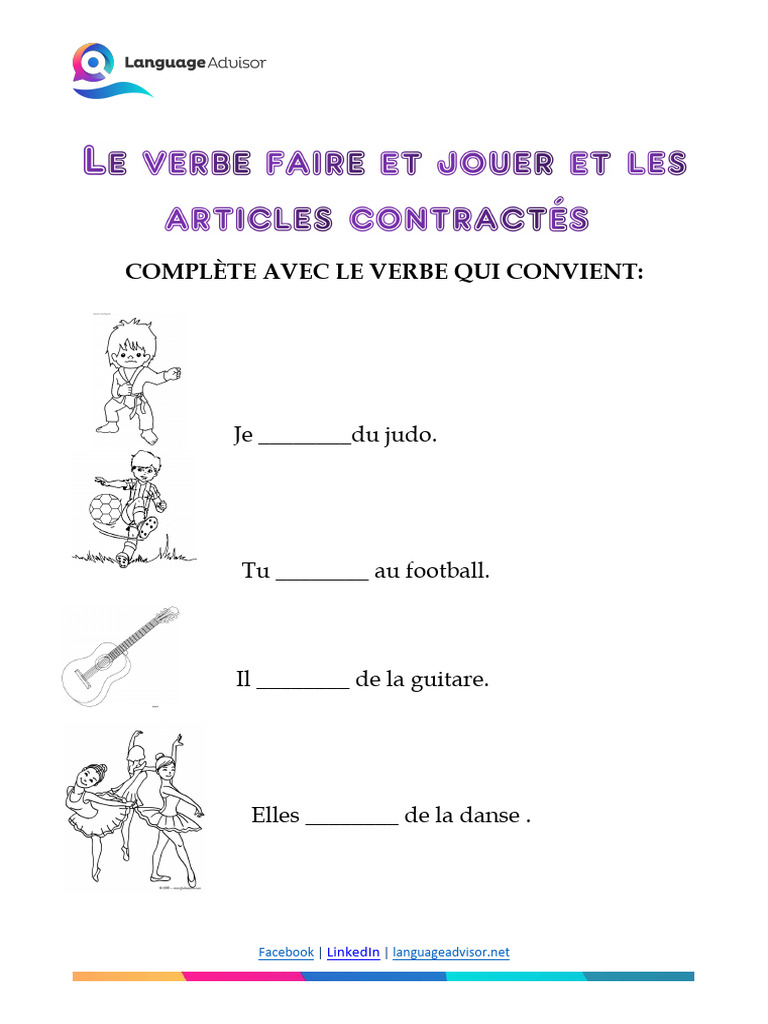 Exercices sur "faire" et "jouer" | PDF
