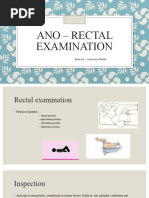 Rectal Examination Procedure Checklist | PDF | Science & Mathematics