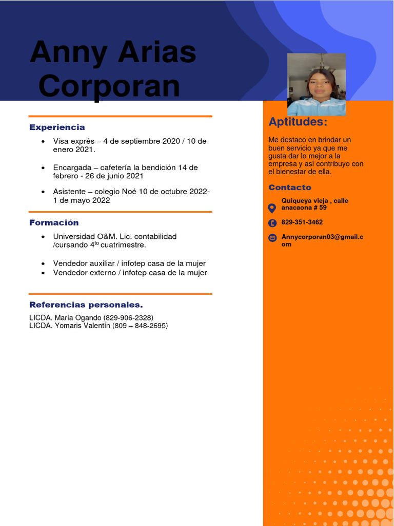 Anny Arias Curriculum | PDF