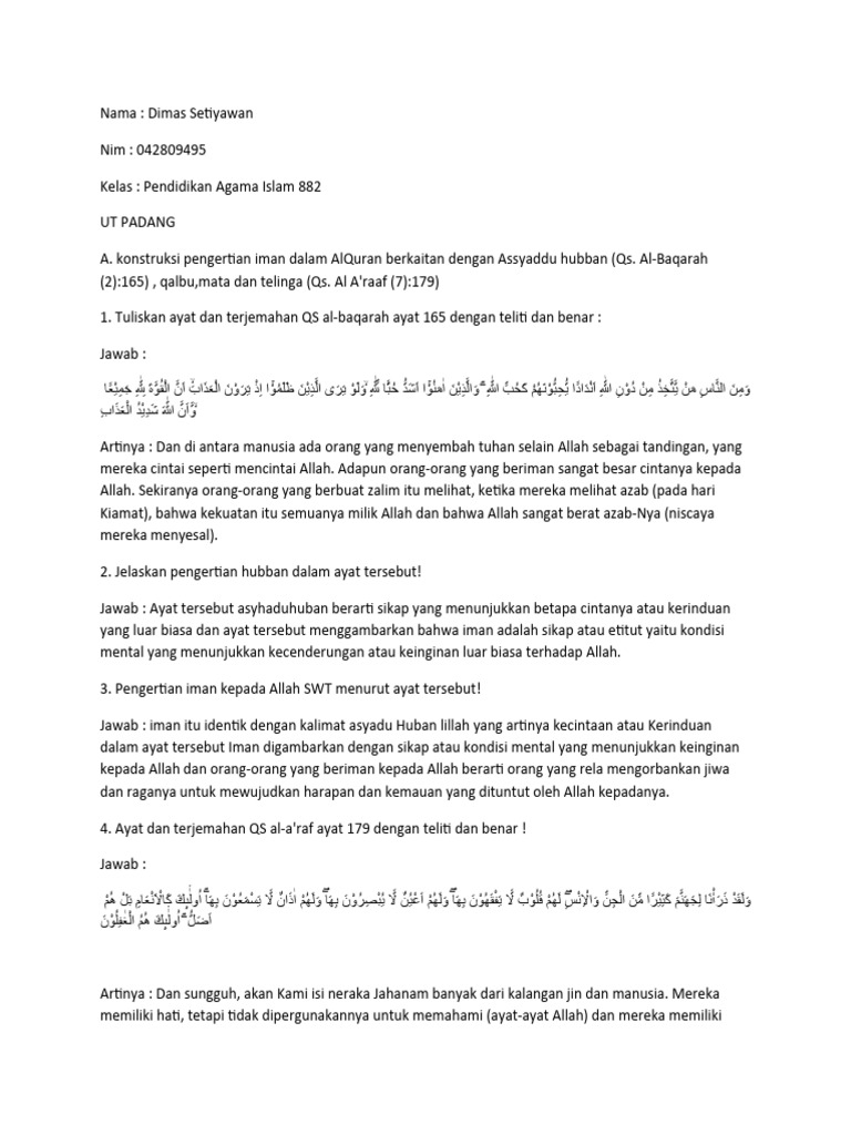 Iman dan Hakikat Manusia dalam Islam | PDF