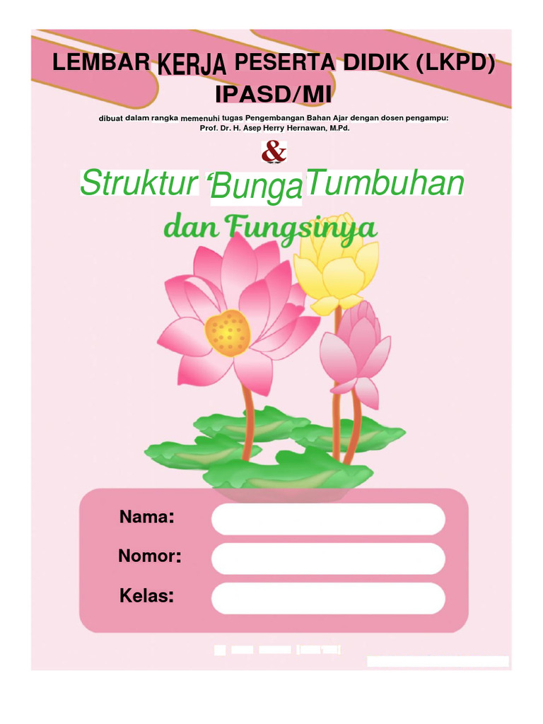 LKPD Sturktur Bunga | PDF