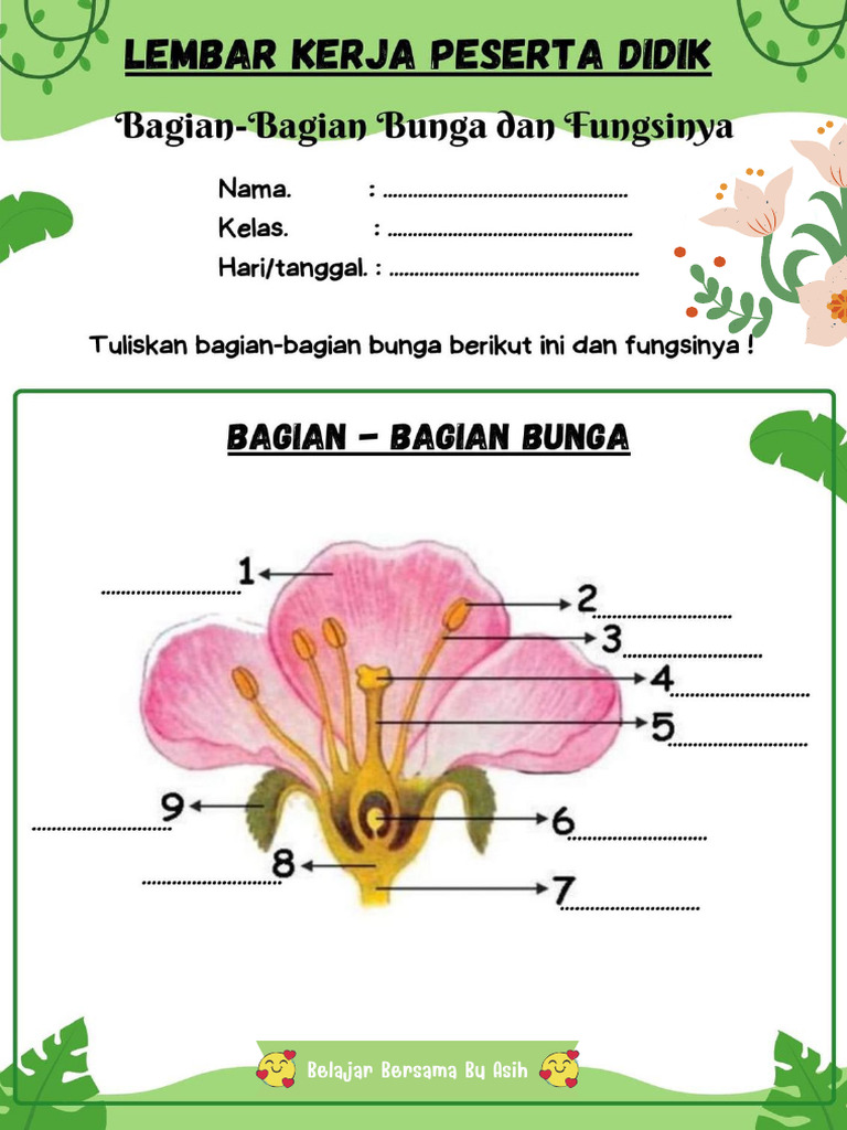 LKPD Bagian-Bagian Bunga | PDF